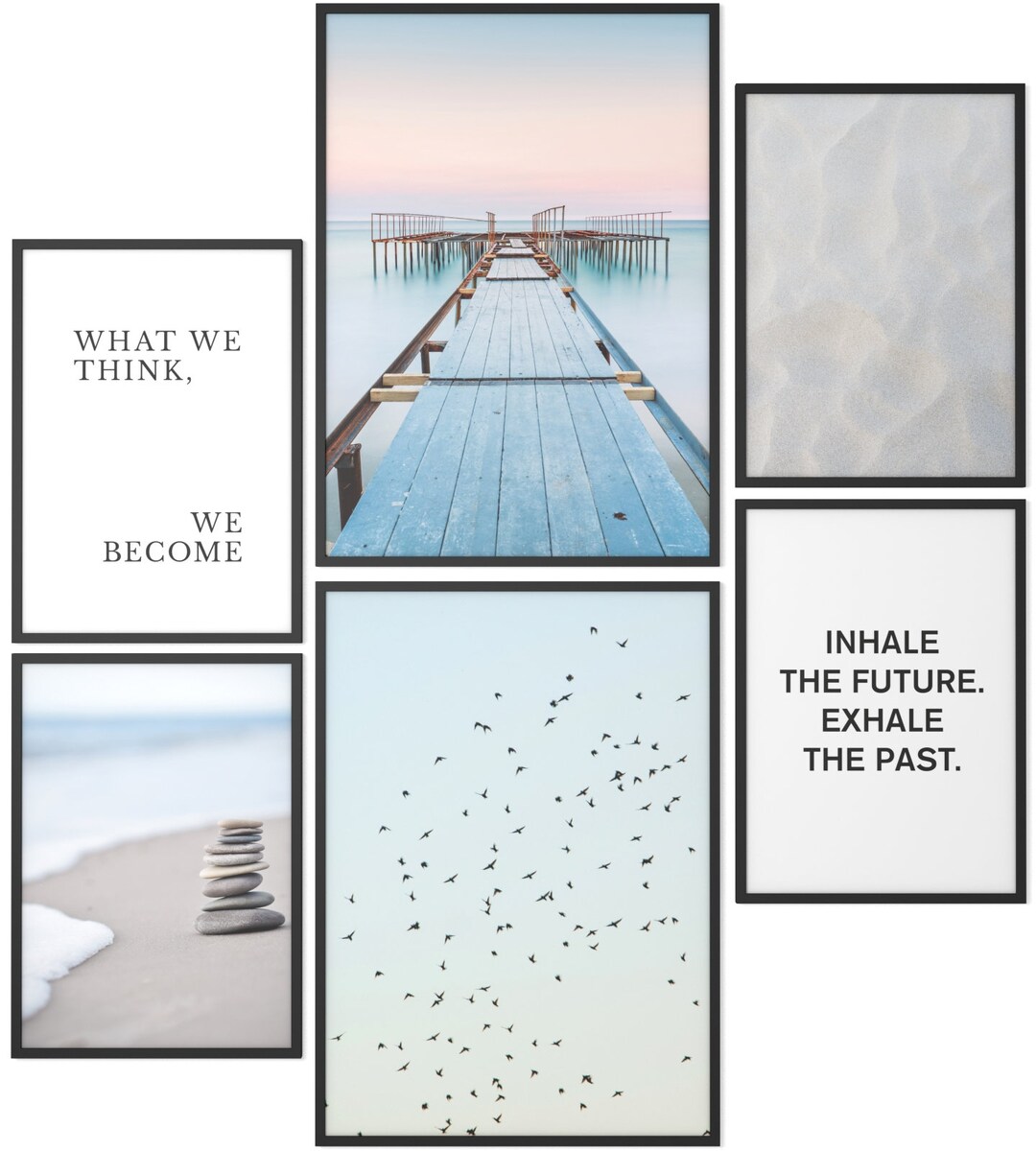 Mood-Poster Set Zeitlos Bilder optional mit Rahmen - Etsy Österreich