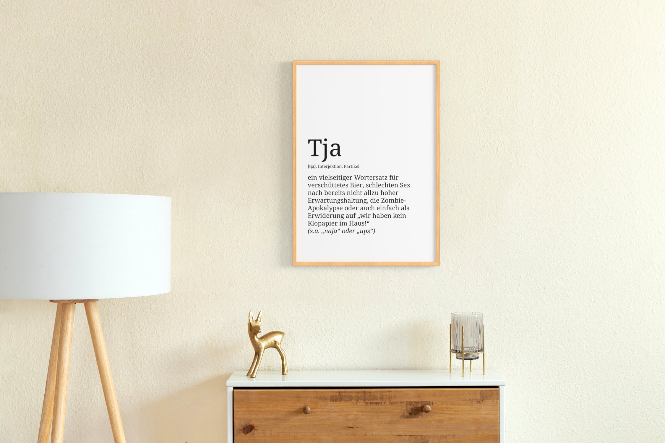 Definition: Tja Format wählbar Premium Spruch-Poster für - Etsy España