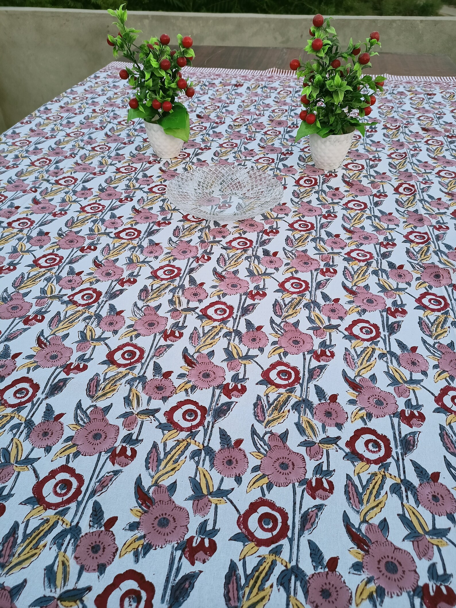 Floral Design Table Cloth Table Cover Tablecloth Block - Etsy