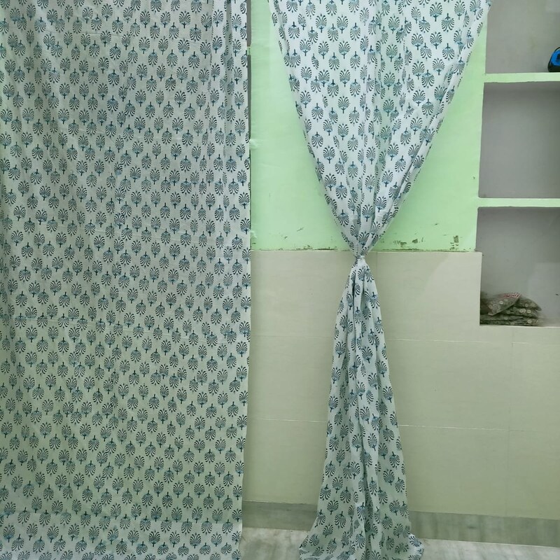 Block Print Curtains - Etsy