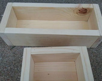 Wood planter box | Etsy