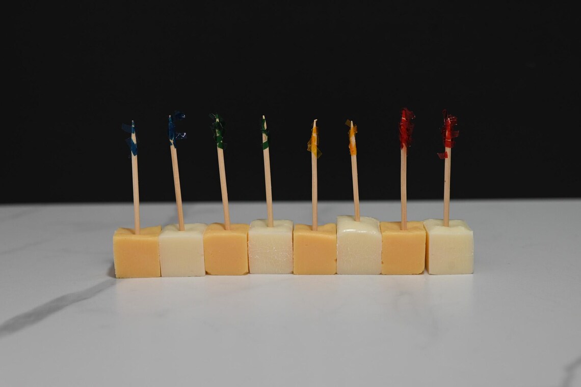 Fake Mixed Cheddar Cheese Cubes (set of 8) - Etsy