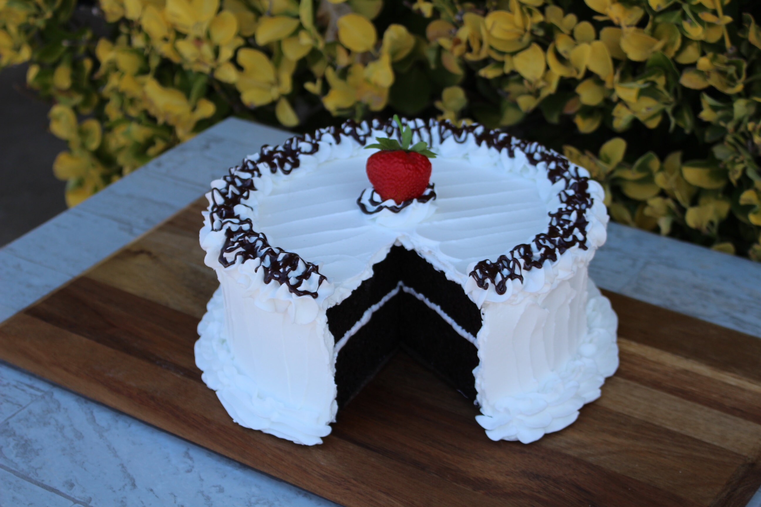 Large Fake Vanilla Cake With Slice Missing | Etsy