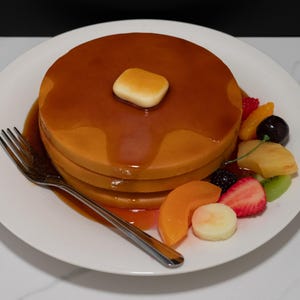 Plate of Fake Pancakes With Fruit - Etsy