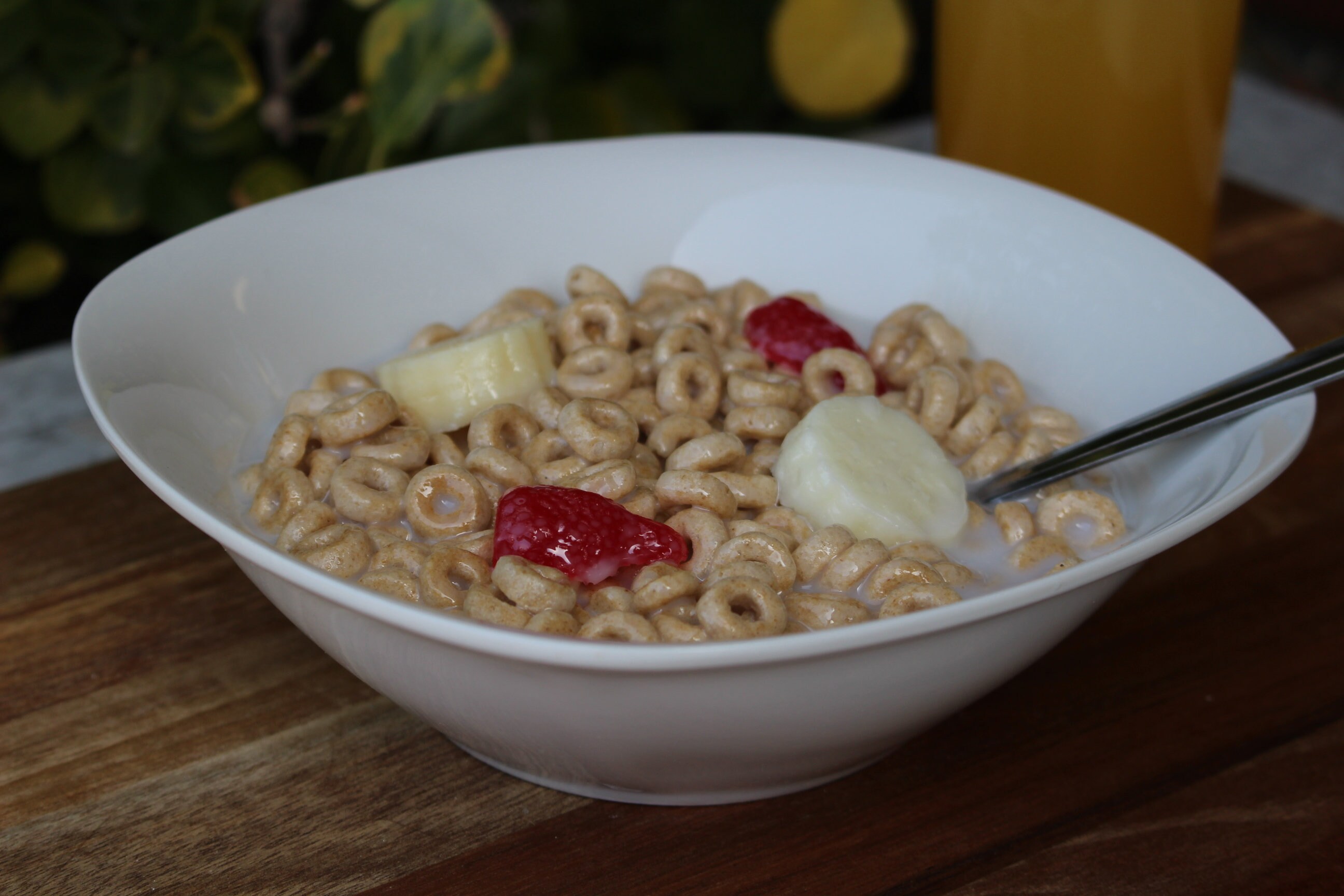 Bowl of Cheerios With Fake Strawberries and Bananas in Milk - Etsy