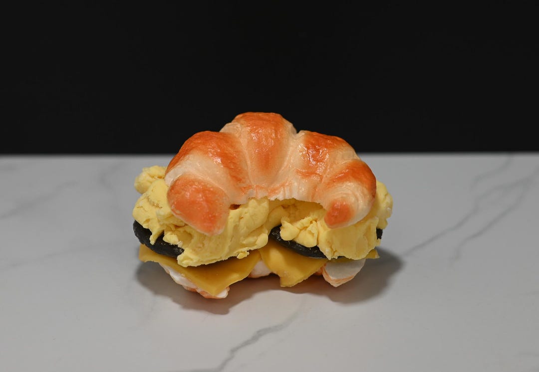 Fake Breakfast Croissant - Etsy