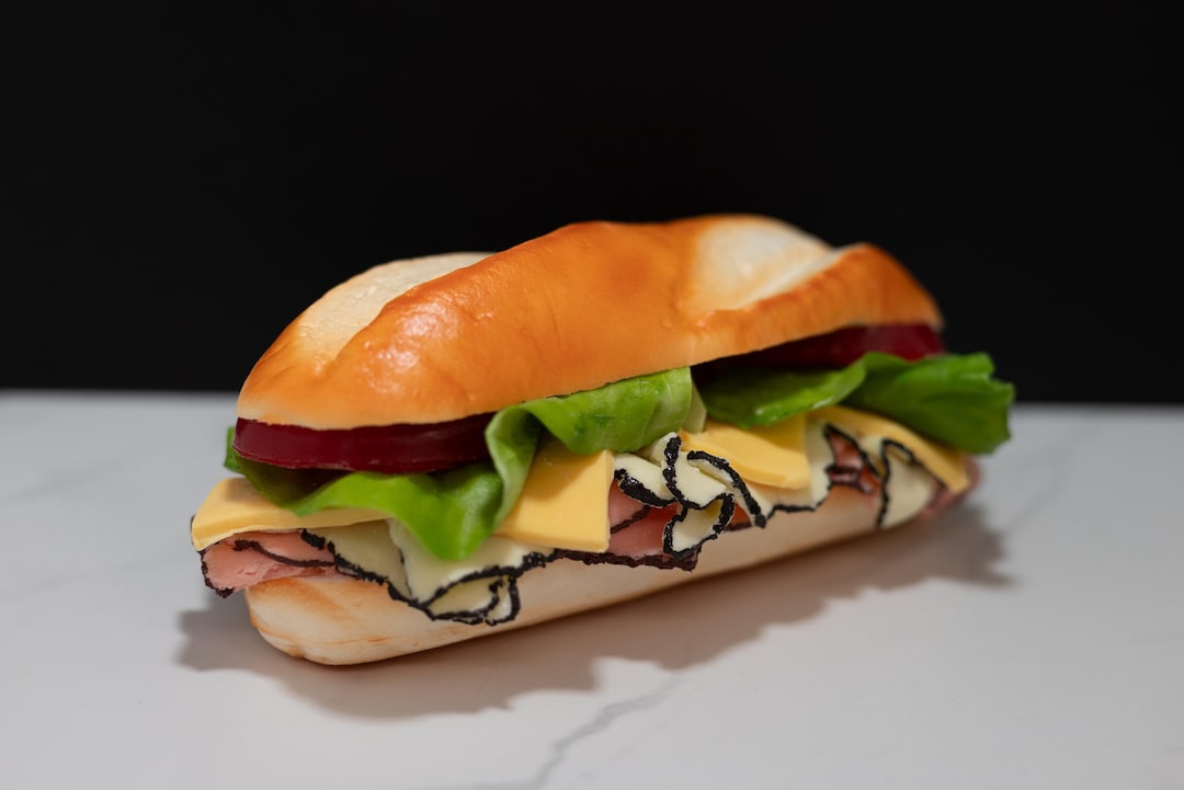 Fake Ham and Turkey on a Hoagie Roll Sandwich - Etsy