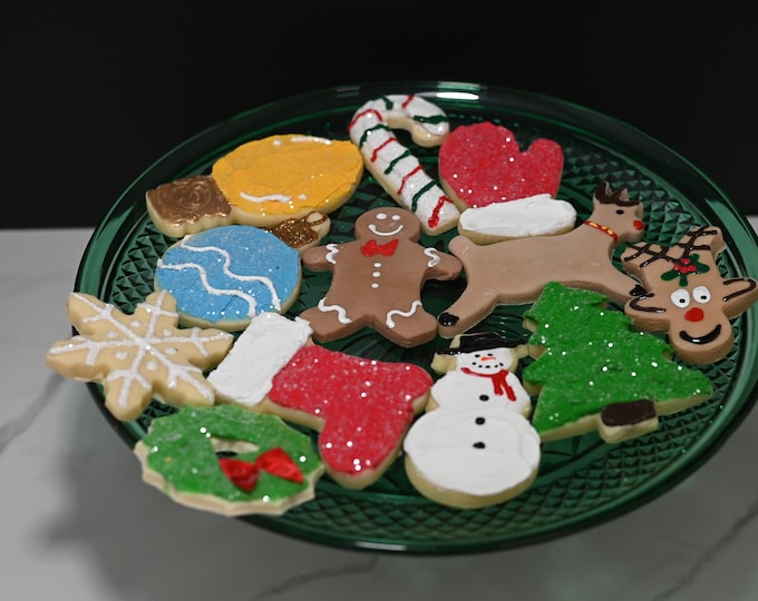 Fake Set of 3 Christmas Cookies Fake Christmas Cookies Christmas Decor ...