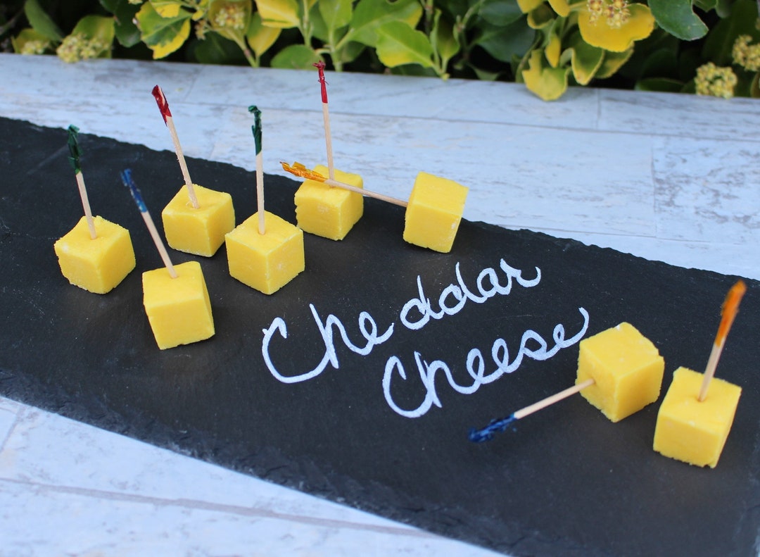 Fake Cheddar Cheese Cubes set of 8 - Etsy
