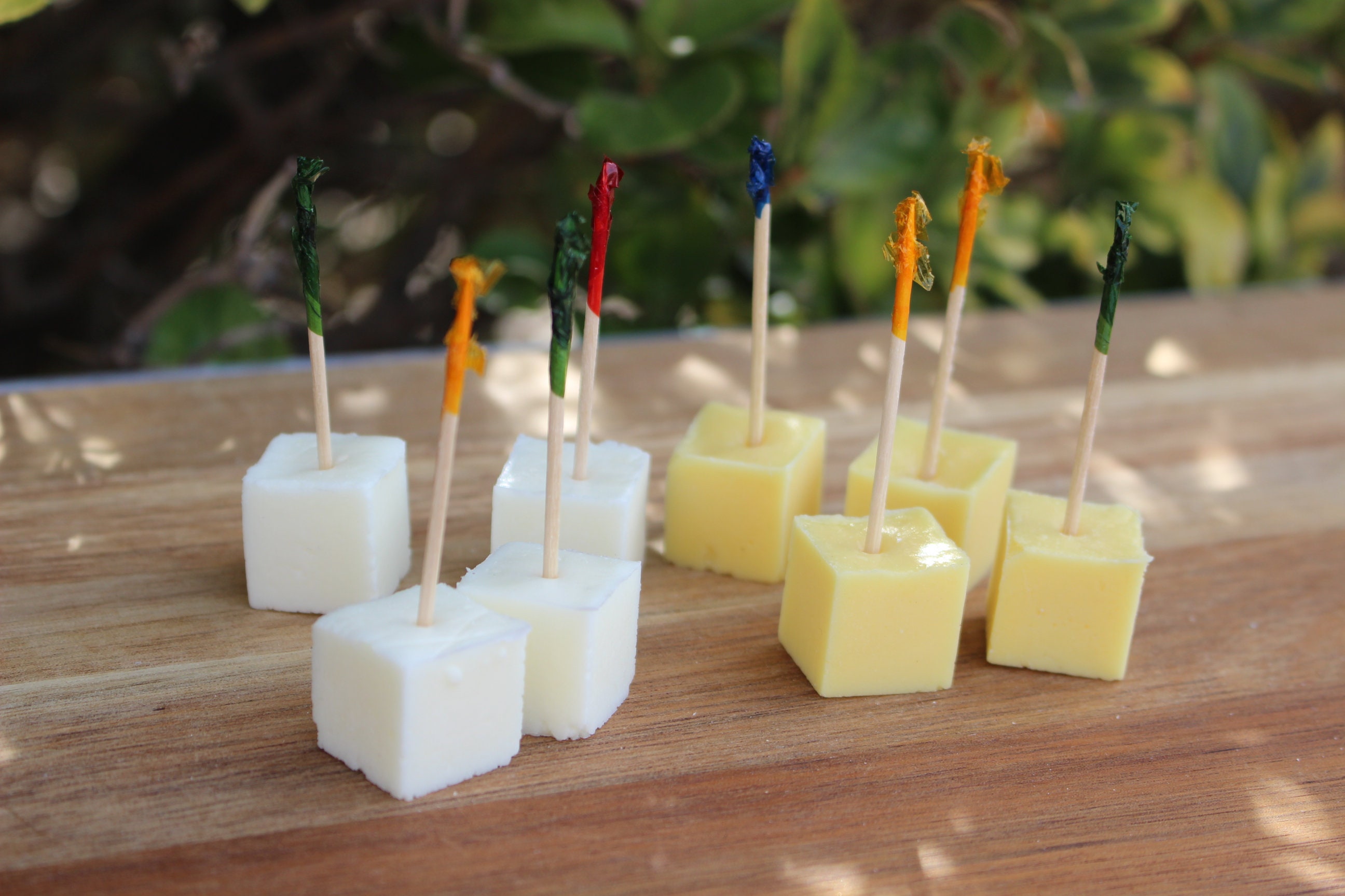 Fake Mixed Cheddar Cheese Cubes set of 8 | Etsy