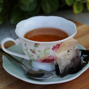 Fake Cup of Tea floral Cup and Saucer - Etsy