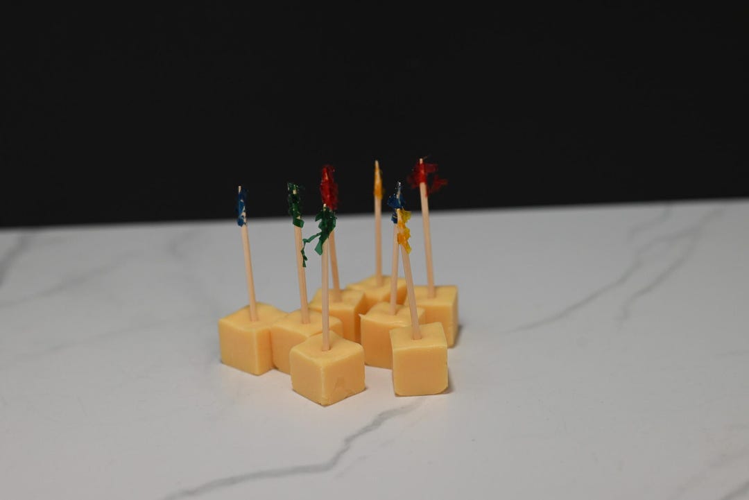 Fake Cheddar Cheese Cubes (set of 8) - Etsy