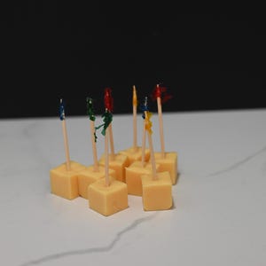 Fake Cheddar Cheese Cubes (set of 8) - Etsy
