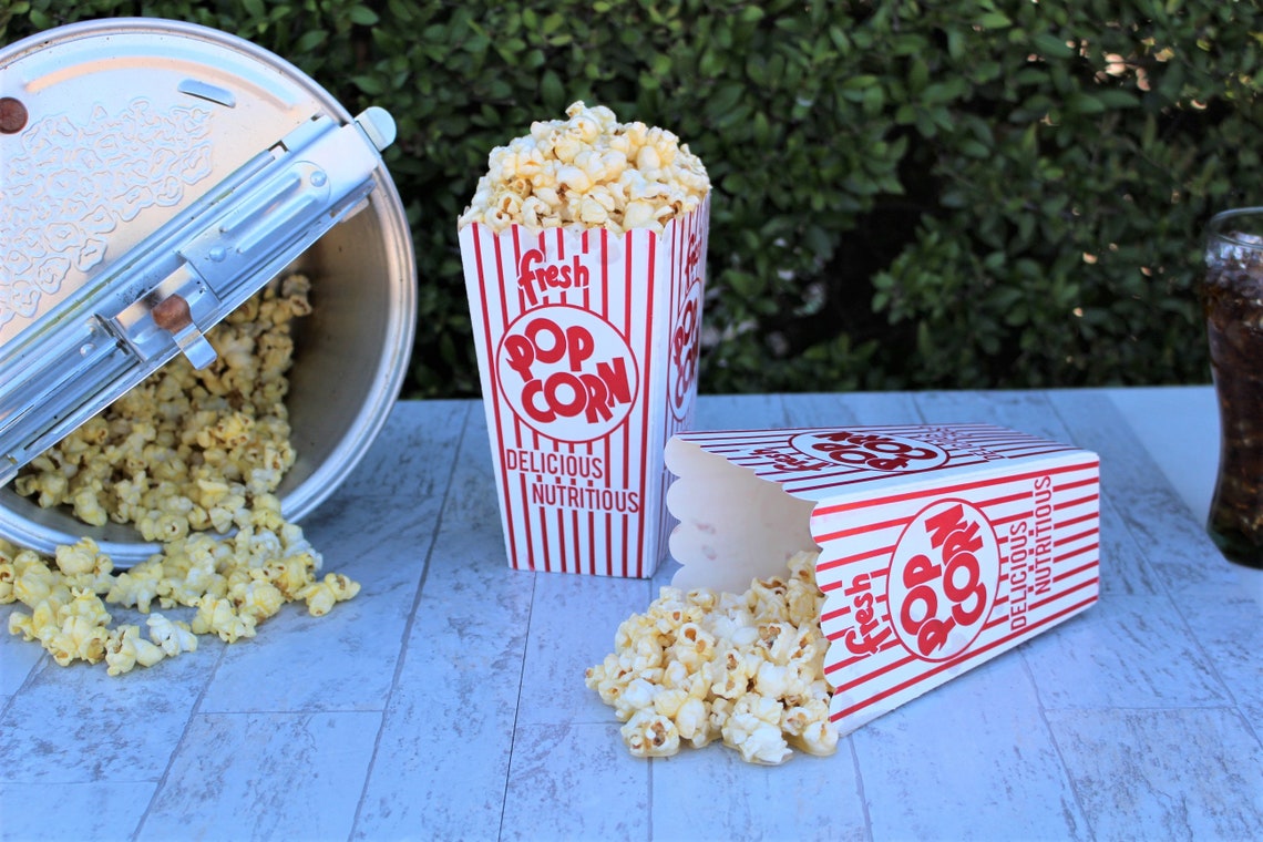 Box of Popcorn | Etsy