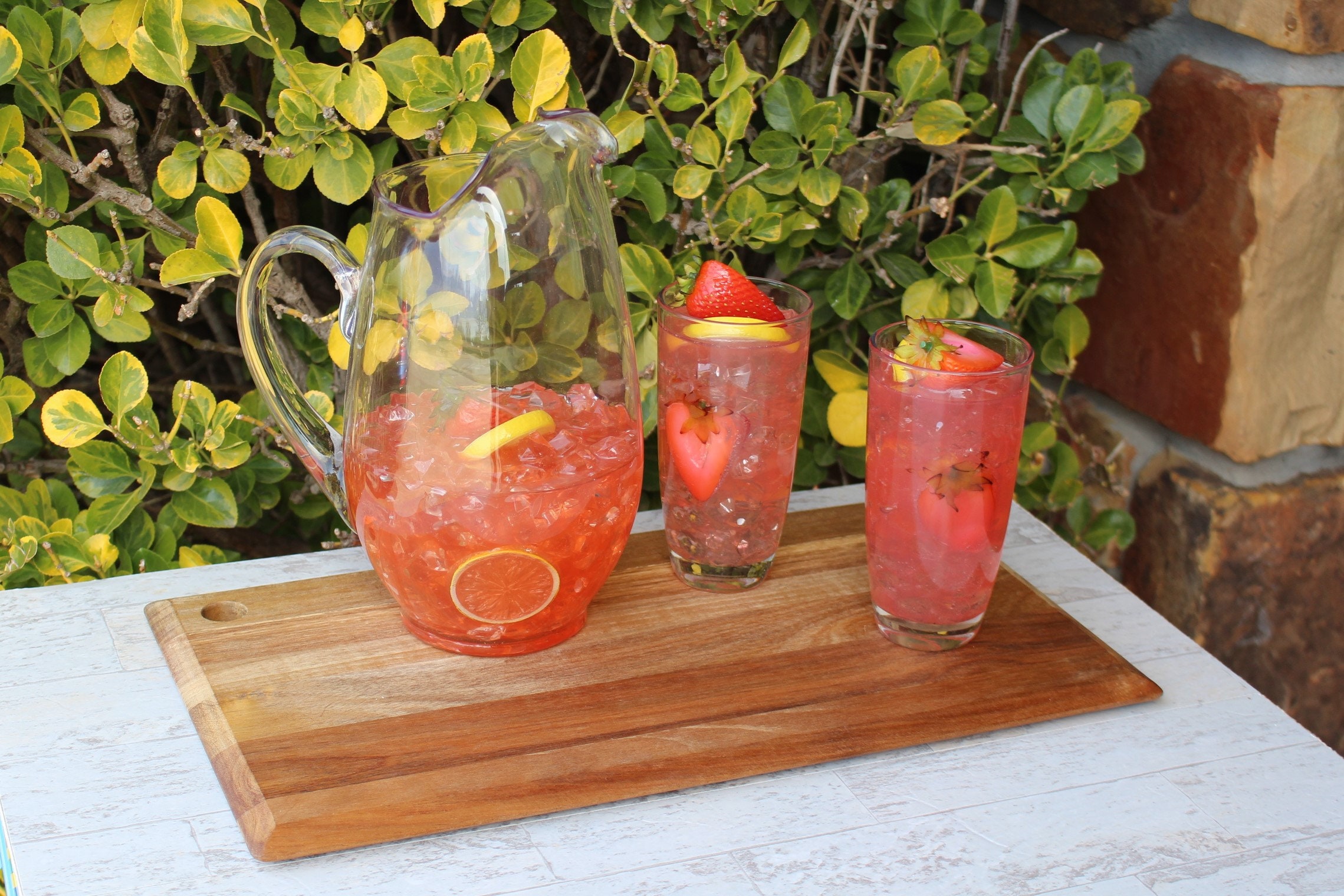 Fake Iced Strawberry Lemonade Pitcher | Etsy