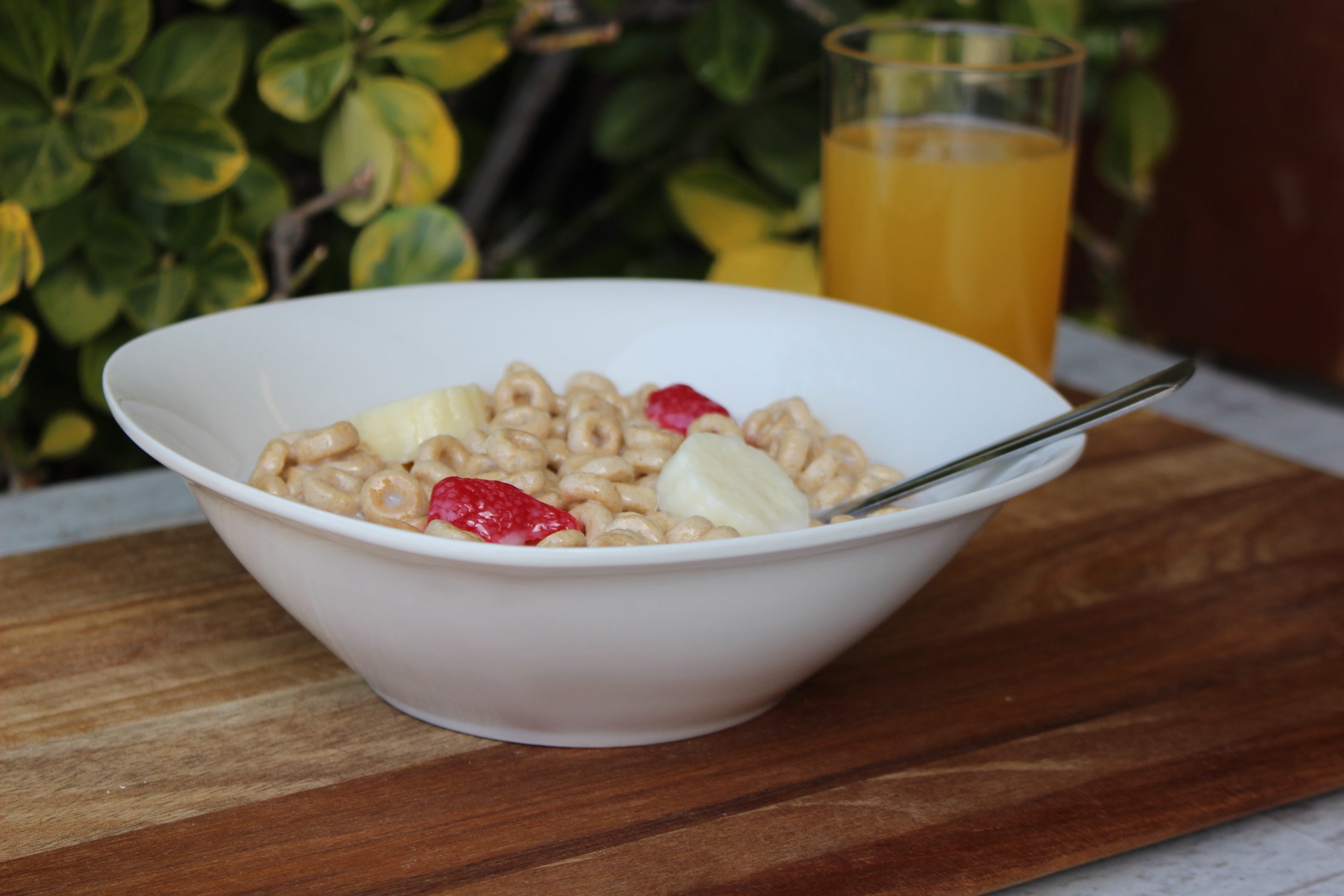 Bowl of Cheerios With Fake Strawberries and Bananas in Milk - Etsy