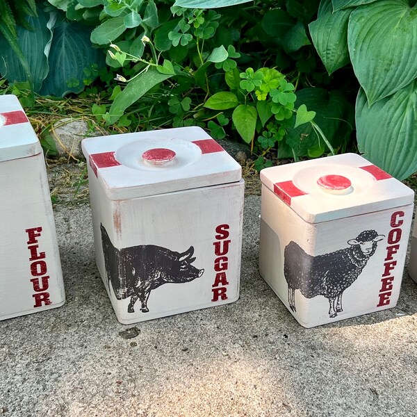 Cow Canisters - Etsy
