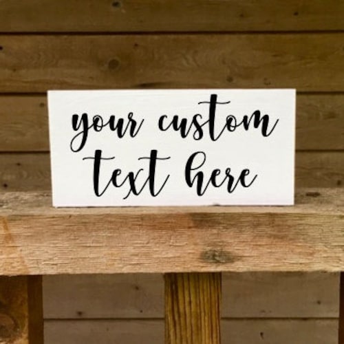 Small Personalized Wood Sign / Small Wedding Sign / Custom - Etsy