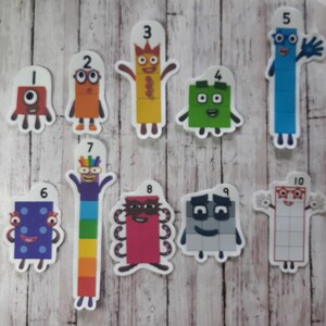 Number Blocks Stickers (1-10) - Etsy