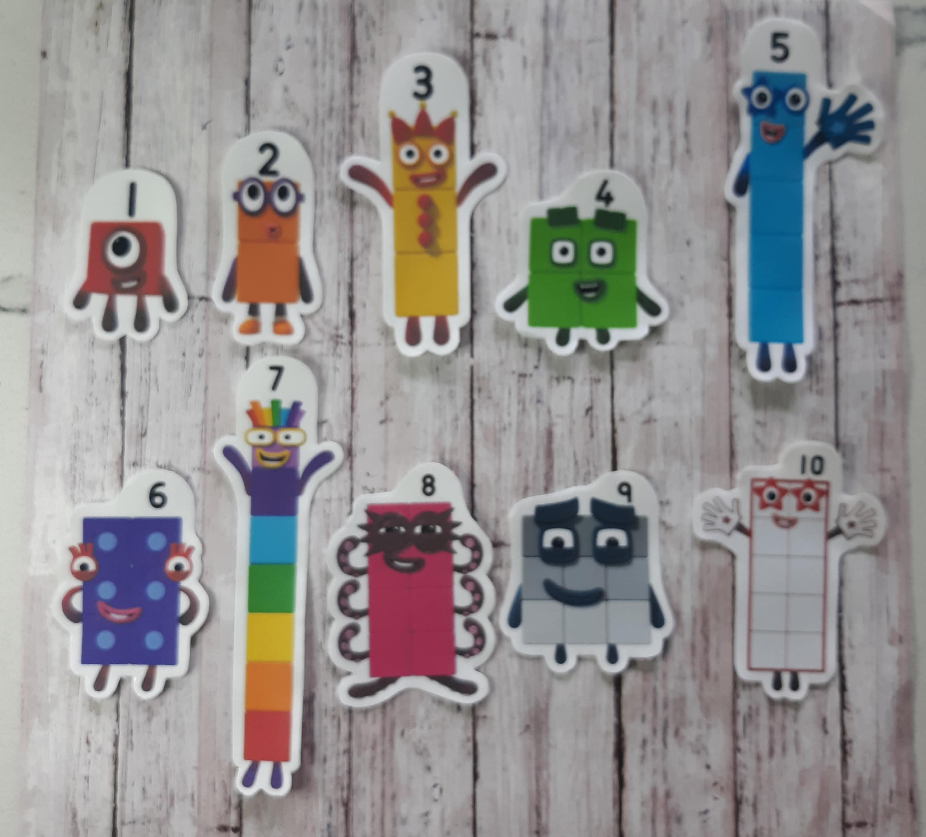 Number Blocks Stickers (1-10) - Etsy
