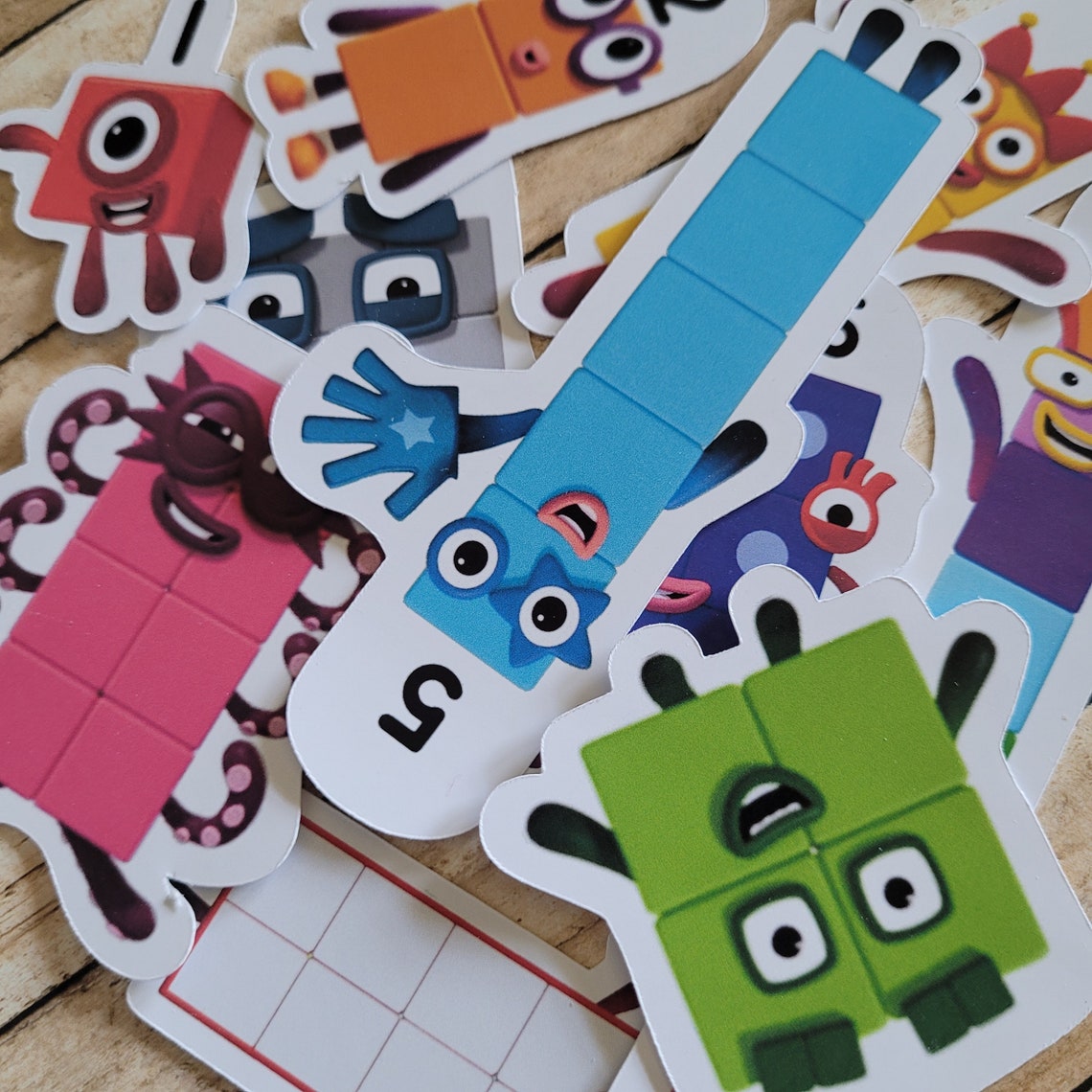 Numberblocks 1-10 Photo Gloss Stickers - Etsy