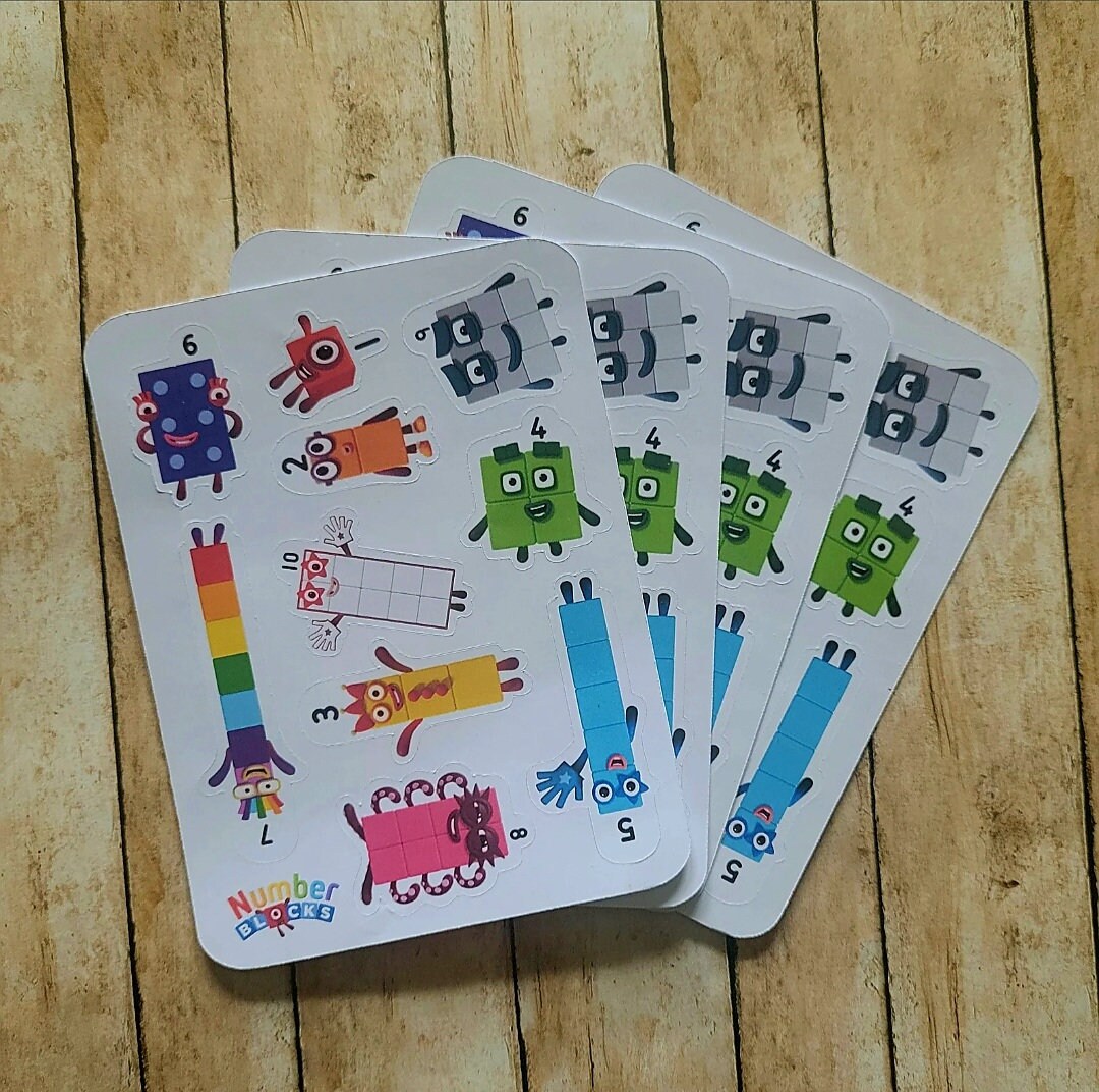 Numberblocks 1-10 Glossy Sheet - Etsy