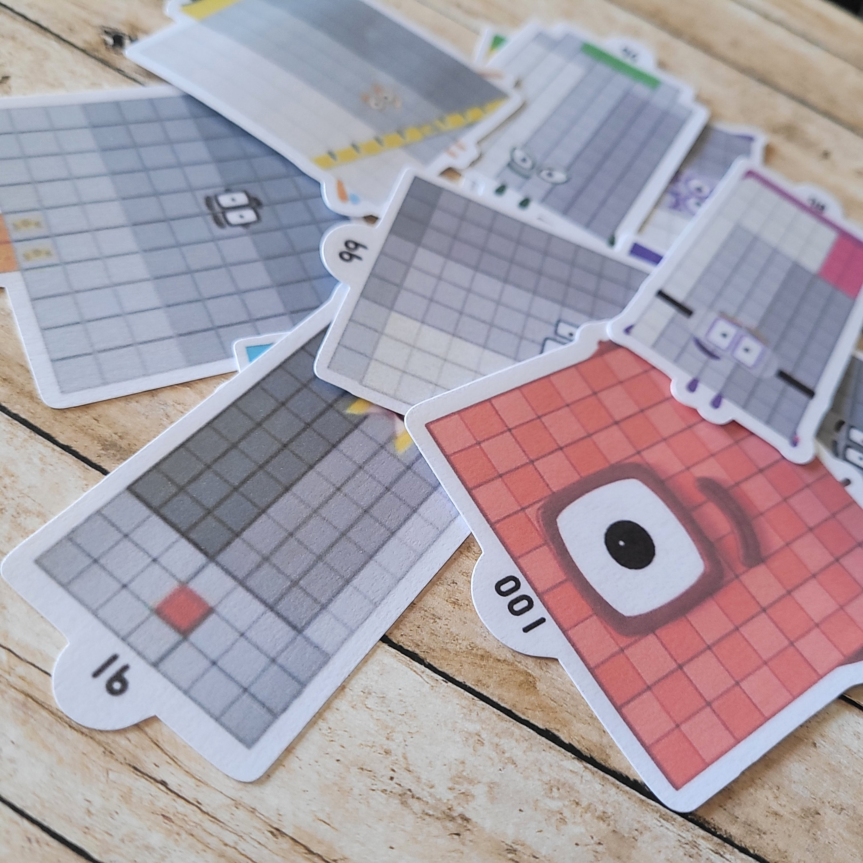 Numberblocks 91-100 Stickers - Etsy