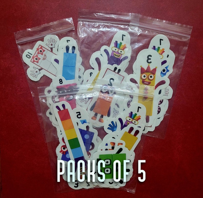 Numberblocks Temporary Tattoo Pack Of - Etsy
