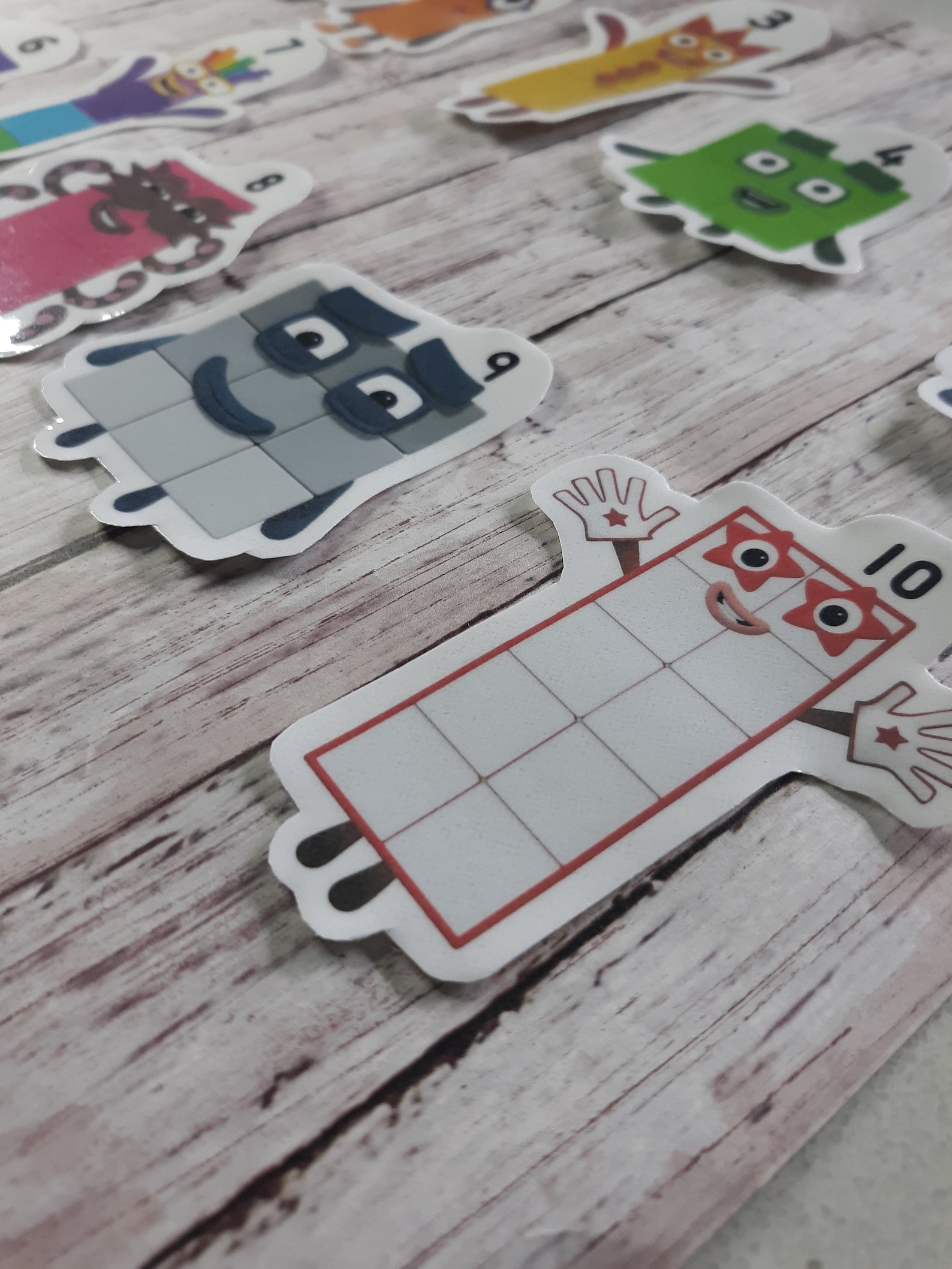 Number Blocks Stickers (1-10) - Etsy