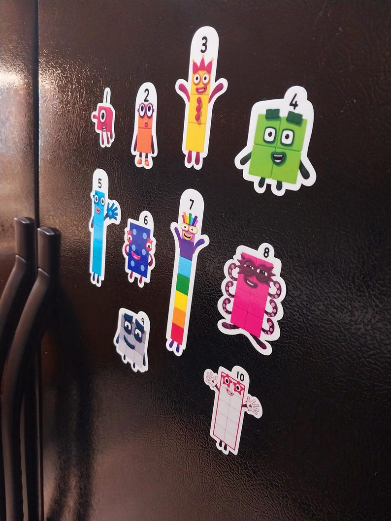 Numberblocks 1-10 Magnets - Etsy Australia
