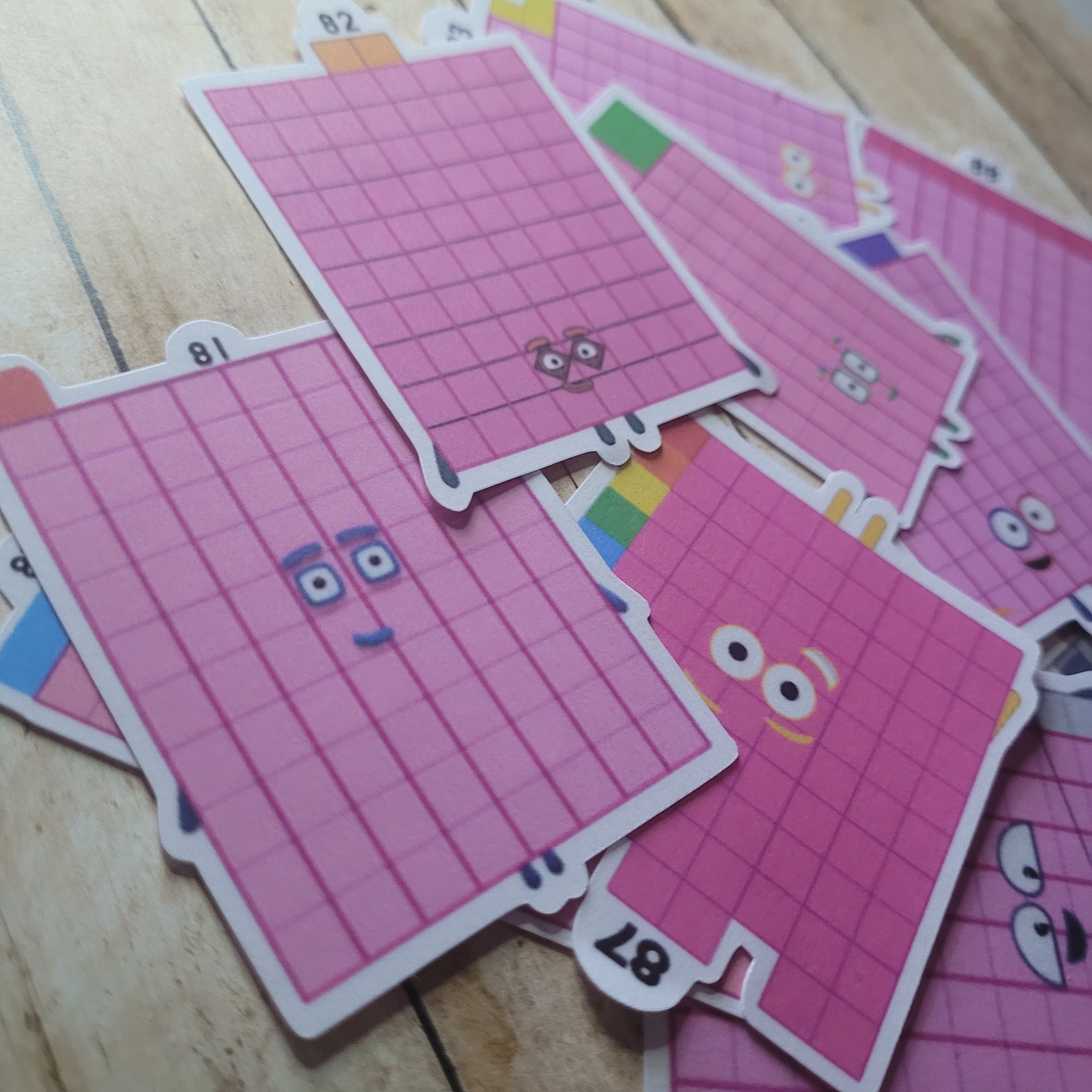 Numberblocks 81-90 Stickers - Etsy Australia