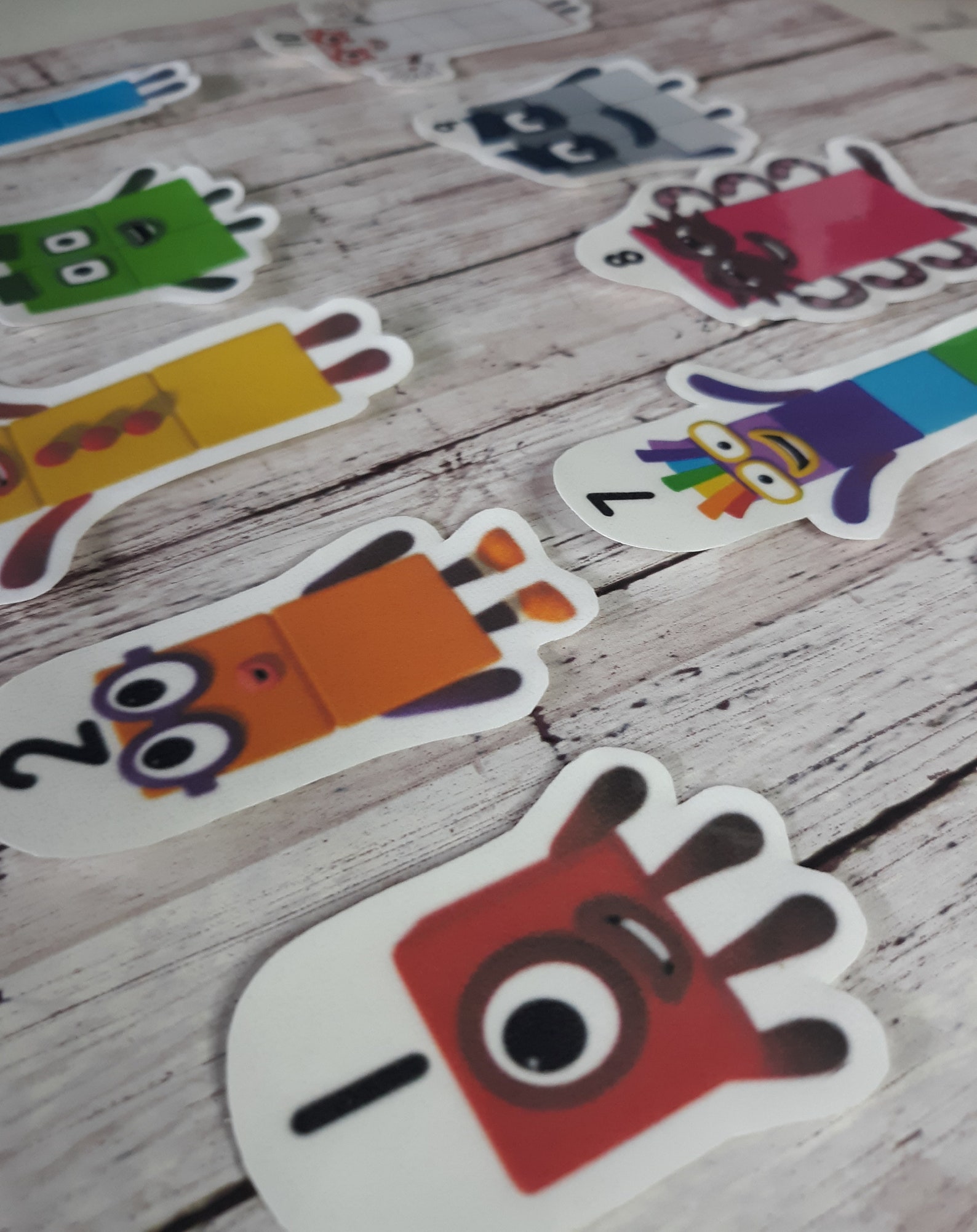 Number Blocks Stickers (1-10) - Etsy