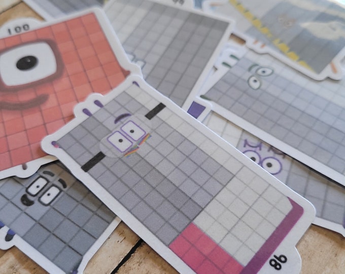 Numberblocks 91-100 Stickers - Etsy