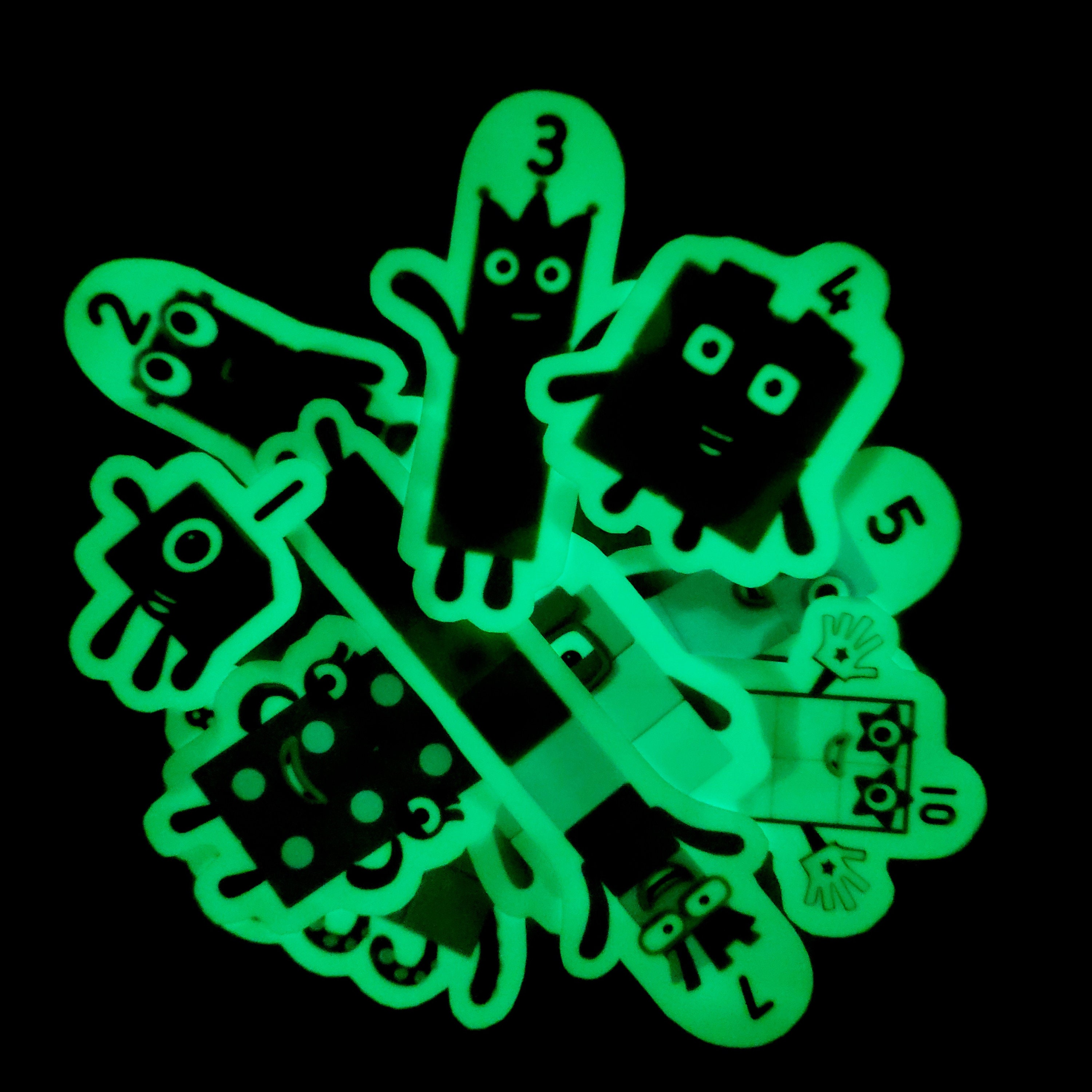Glow in the Dark Numberblocks Stickers Gift - Etsy