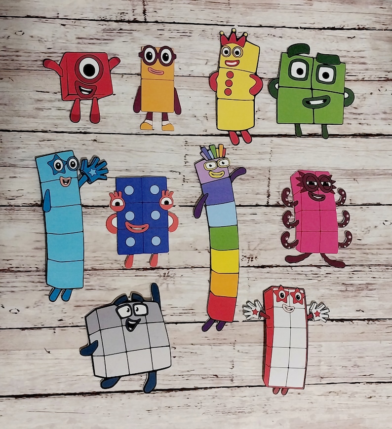 Brightful Numberblocks Glossy Stickers - Etsy