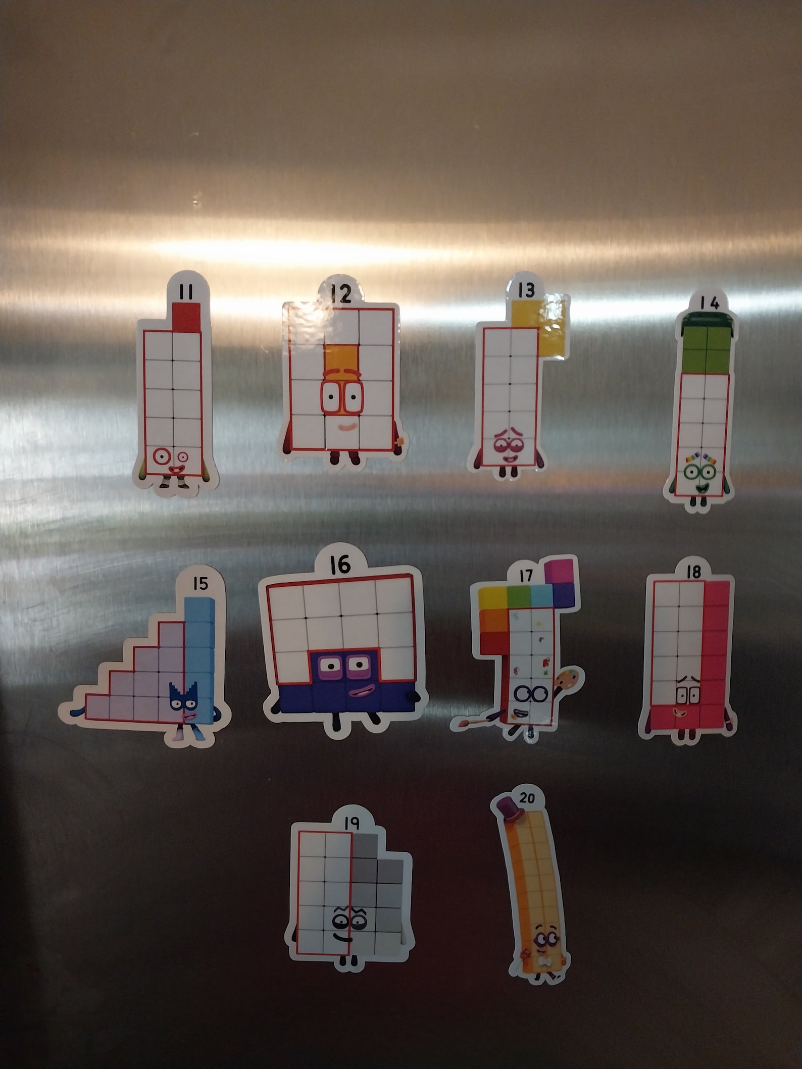 Numberblocks 11-20 Magnets - Etsy