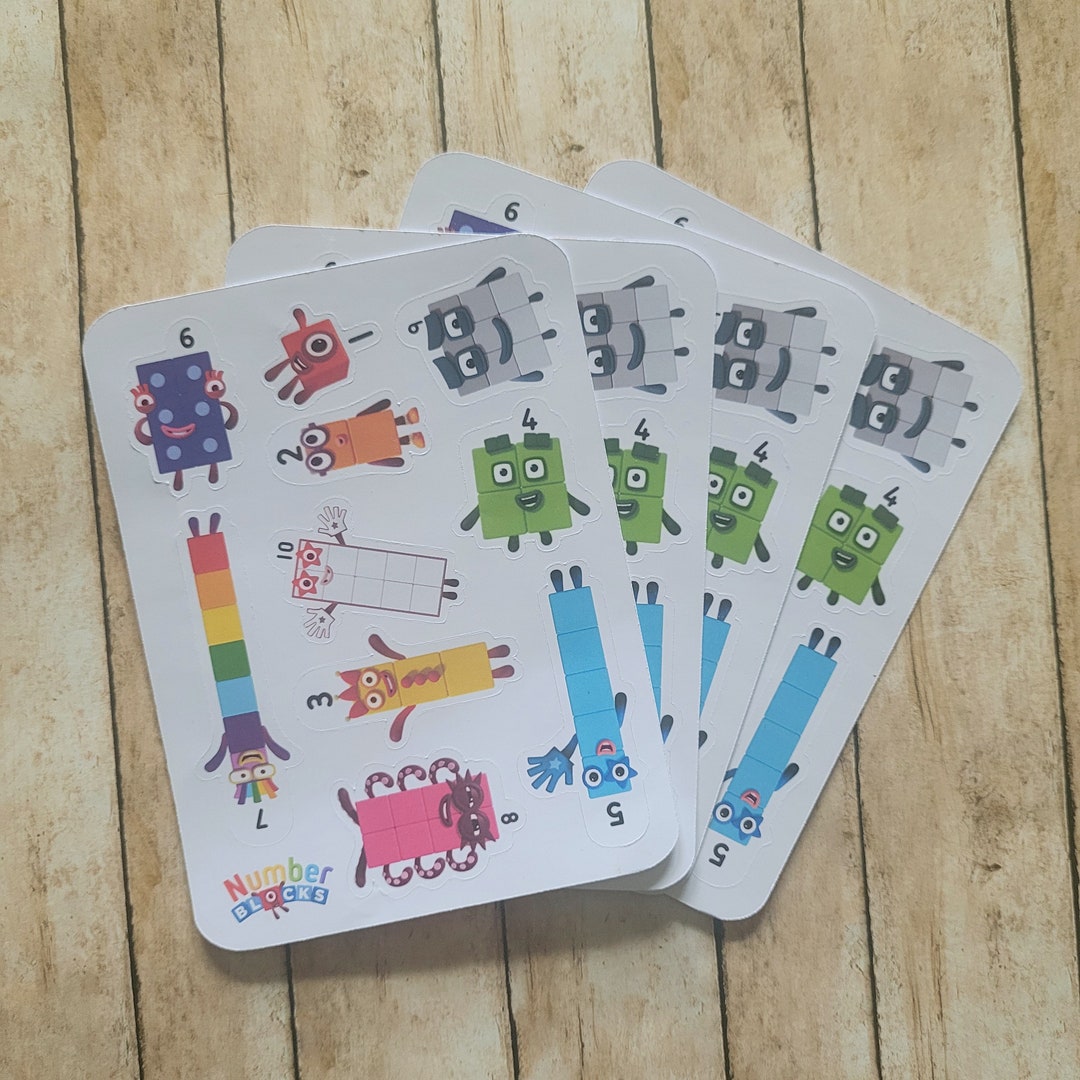 Numberblocks 1-10 Glossy Sheet - Etsy