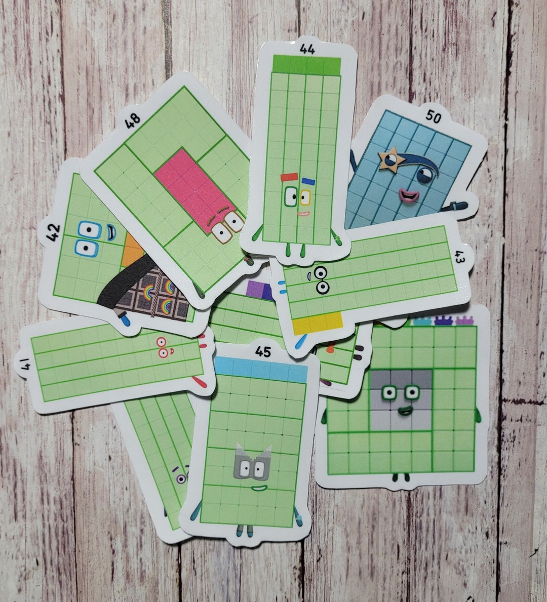 Numberblocks 41-50 - Etsy