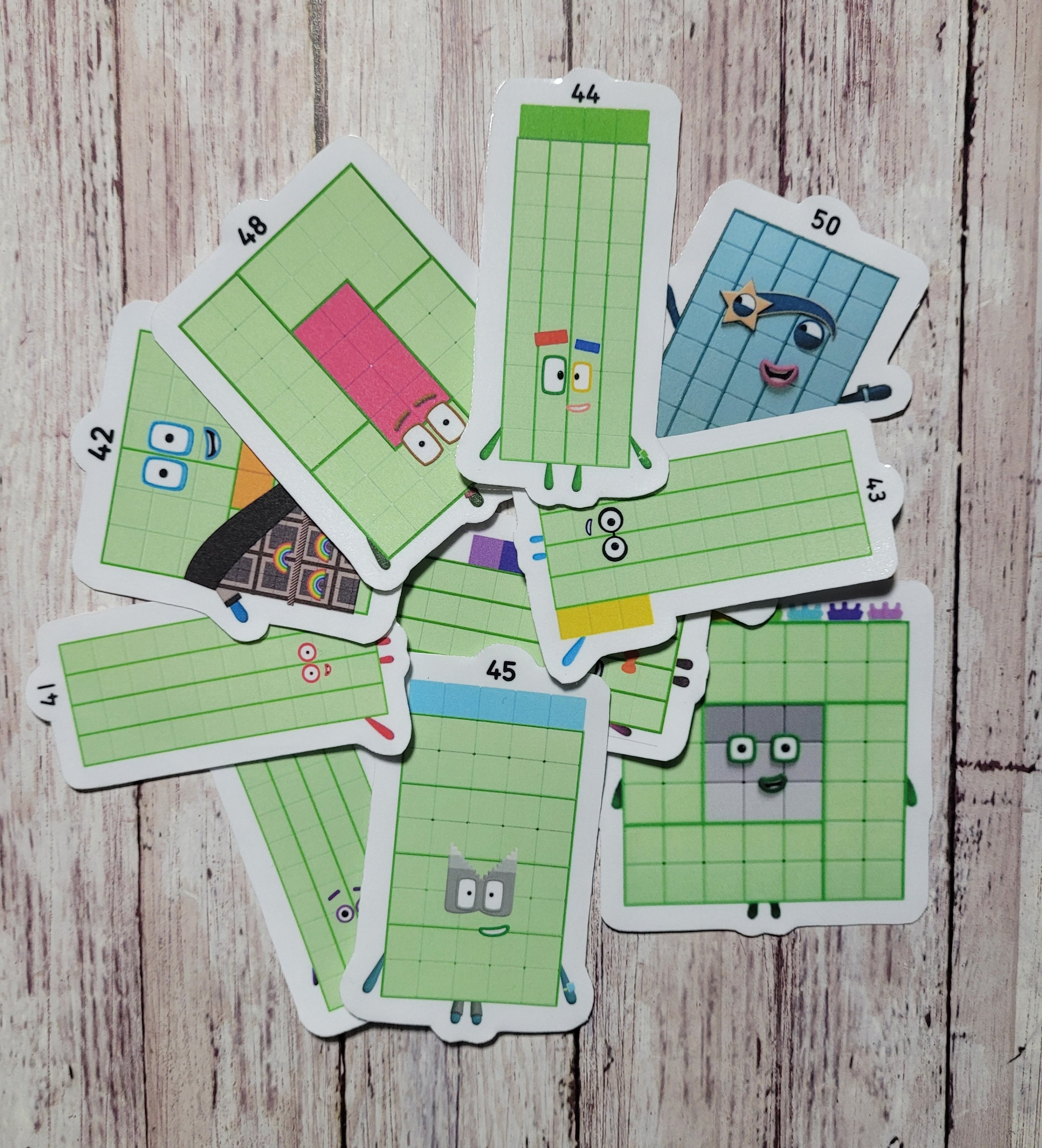 Numberblocks 41-50 - Etsy