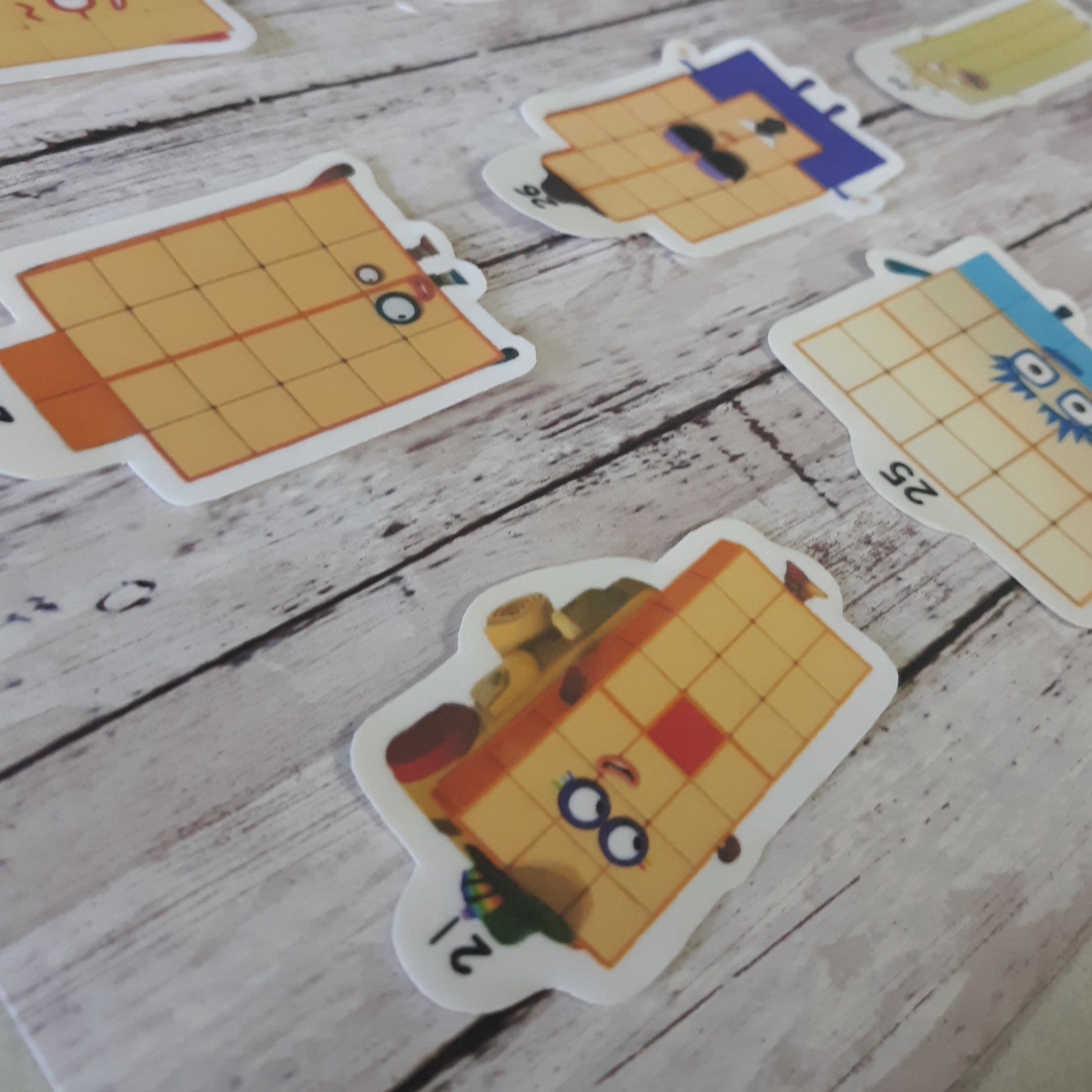 Numberblocks 21-30 Stickers - Etsy