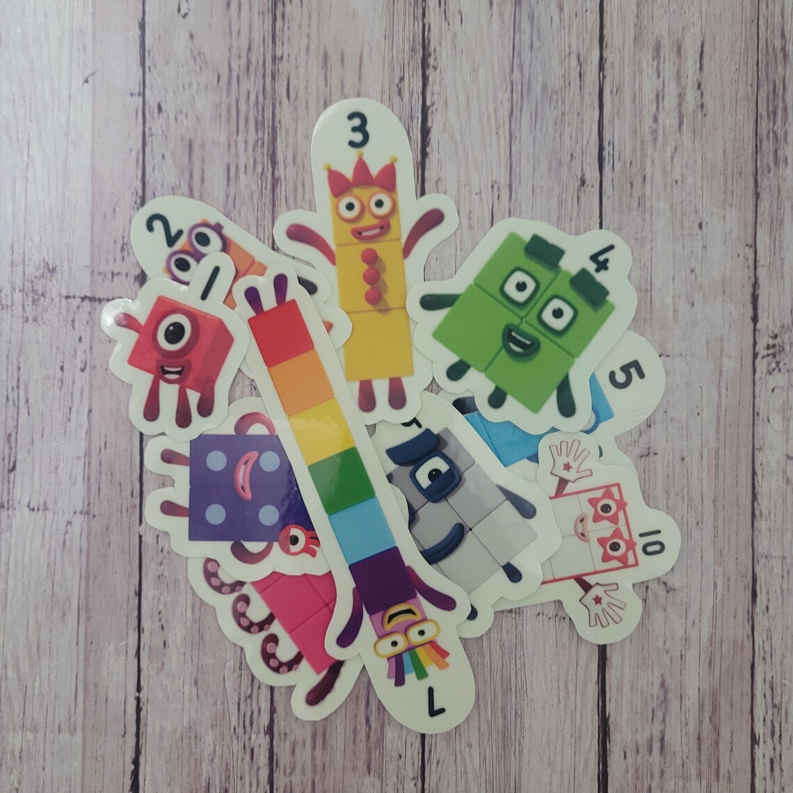 Glow in the Dark Numberblocks Stickers Gift - Etsy