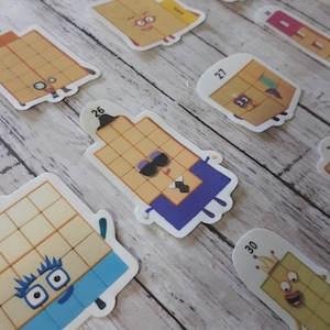 Numberblocks 21-30 Stickers - Etsy