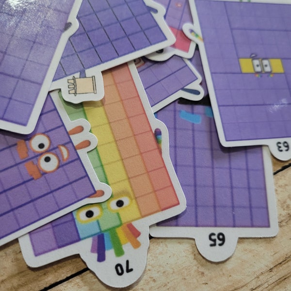 Numberblocks 61 to 70 - Etsy UK