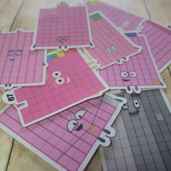 Numberblocks 81 90 Stickers - Etsy New Zealand