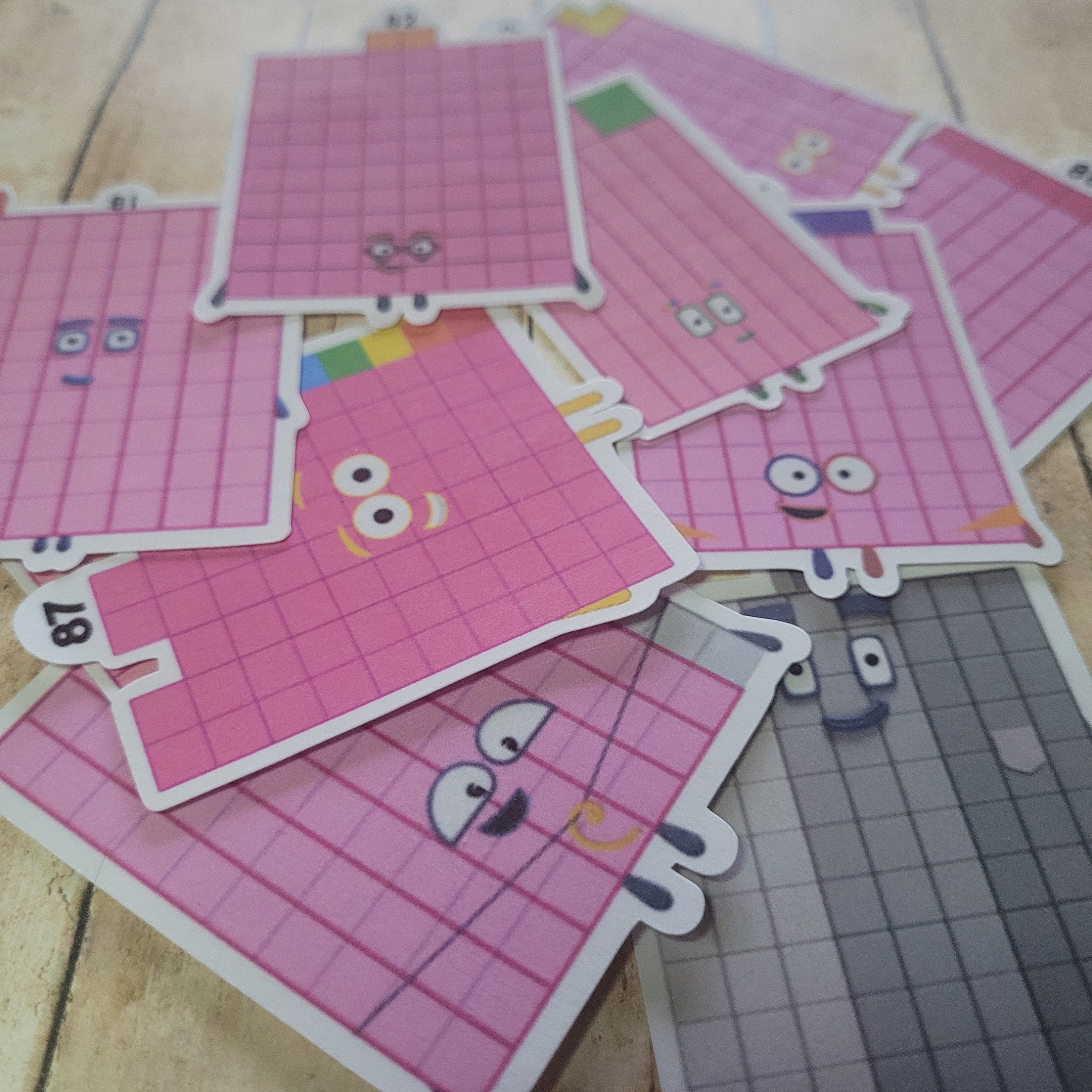 Numberblocks 81 90 Stickers Etsy