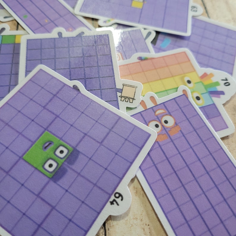 Numberblocks 61-70 Stickers - Etsy
