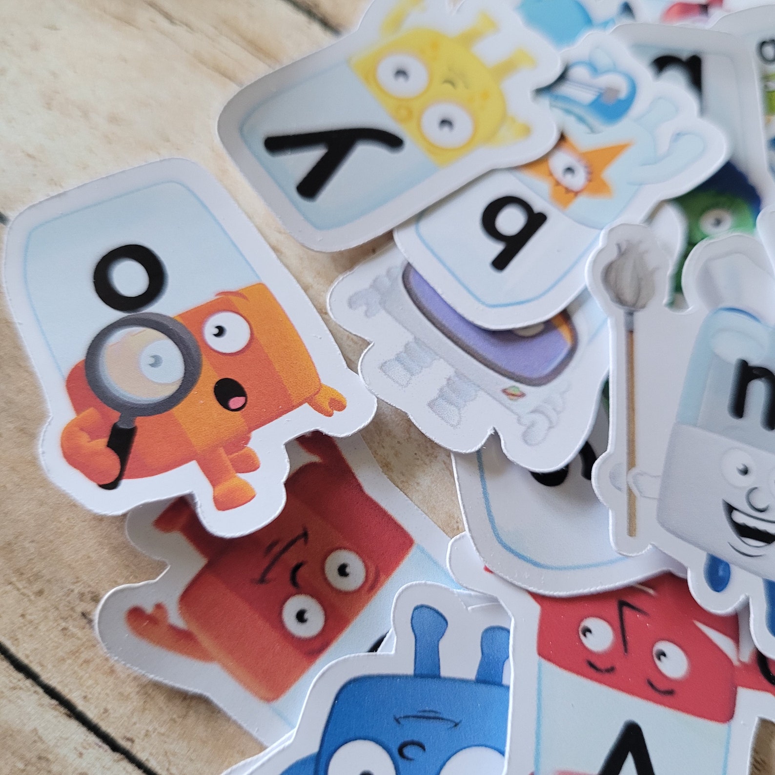 Alphablocks Glossy Stickers A-Z - Etsy