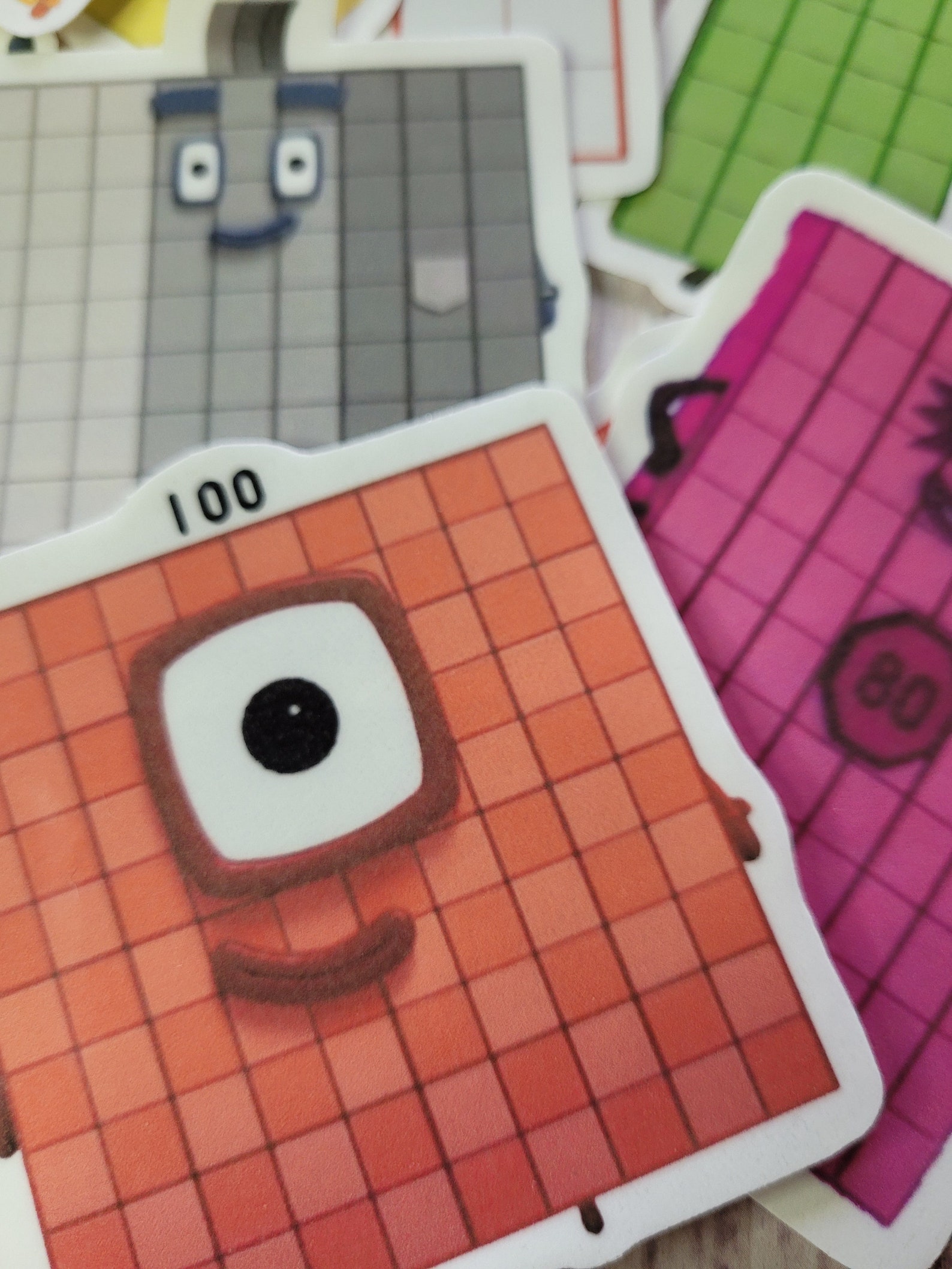 Numberblocks 10-100 Stickers | Etsy