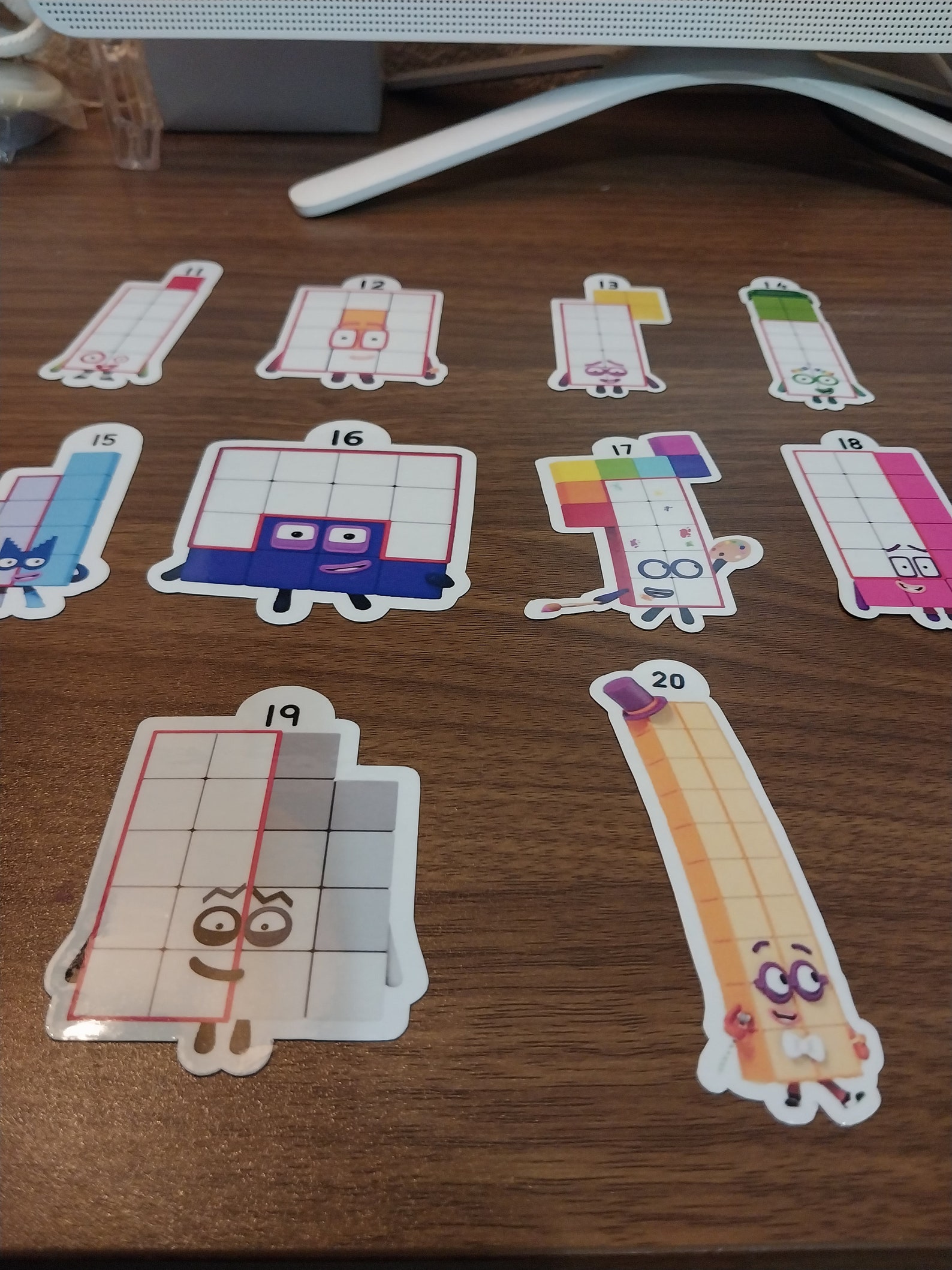Numberblocks 11-20 Magnets - Etsy