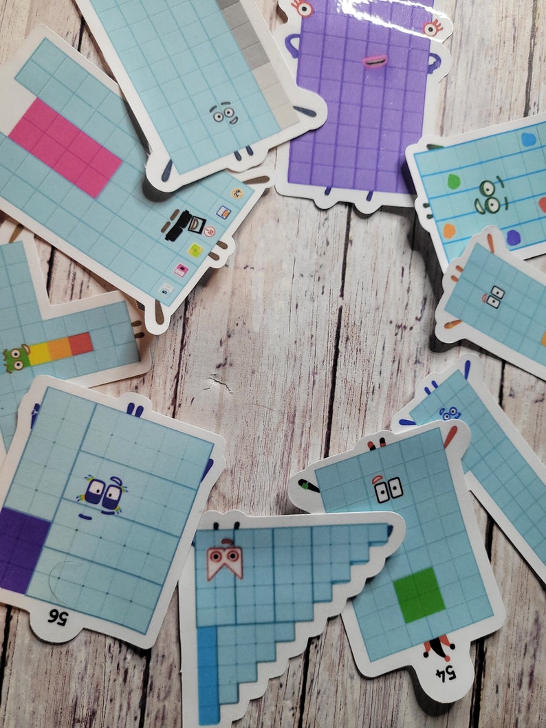 Numberblocks 51-60 Stickers - Etsy